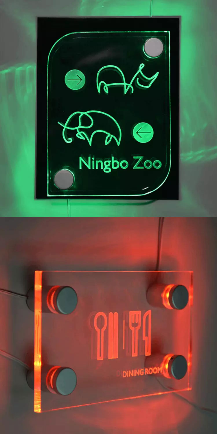 Unifitting China Factory LED Standoff Sign Holder for Acrylic Blue ...