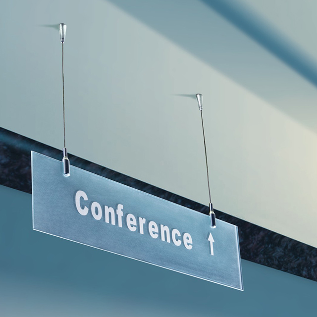 Unifitting Cable Wire Ceiling Hanging Signage Display System (CF9)